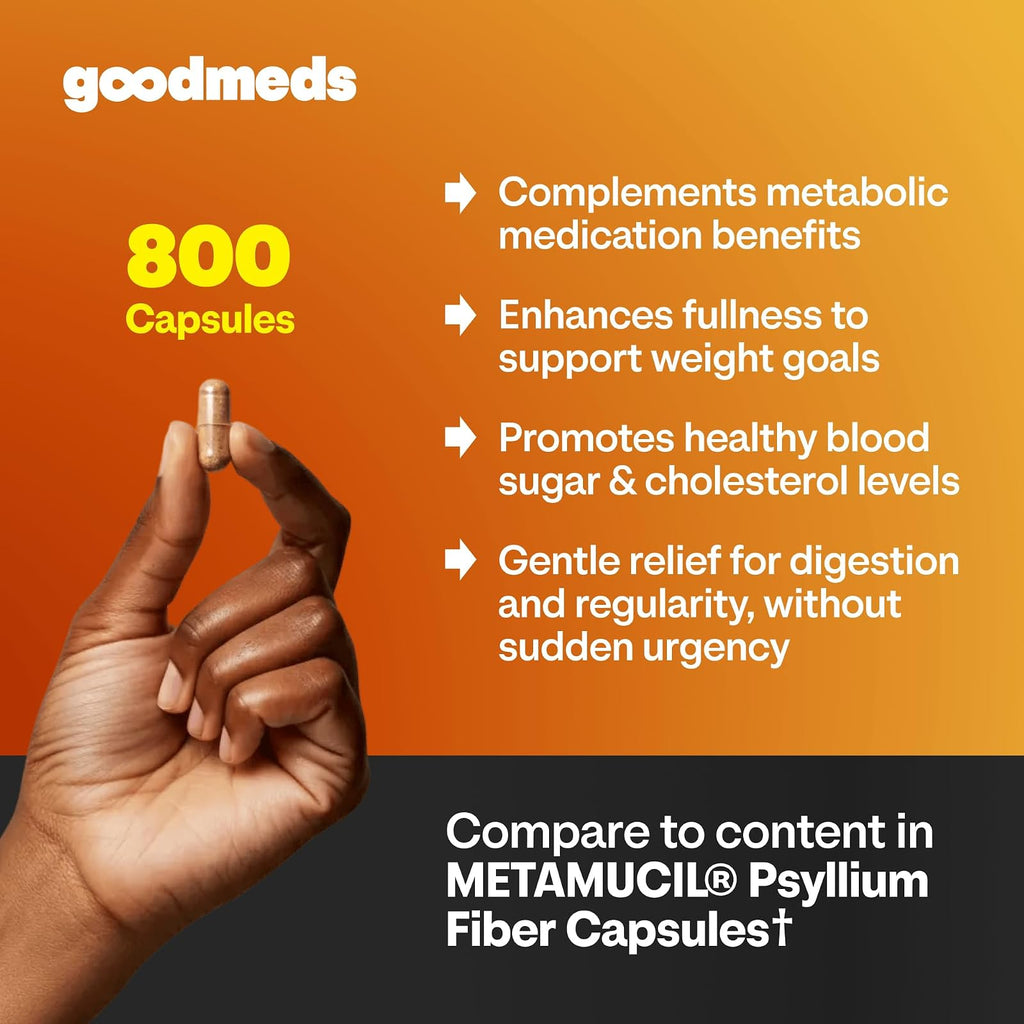 Supports gut health with psyllium