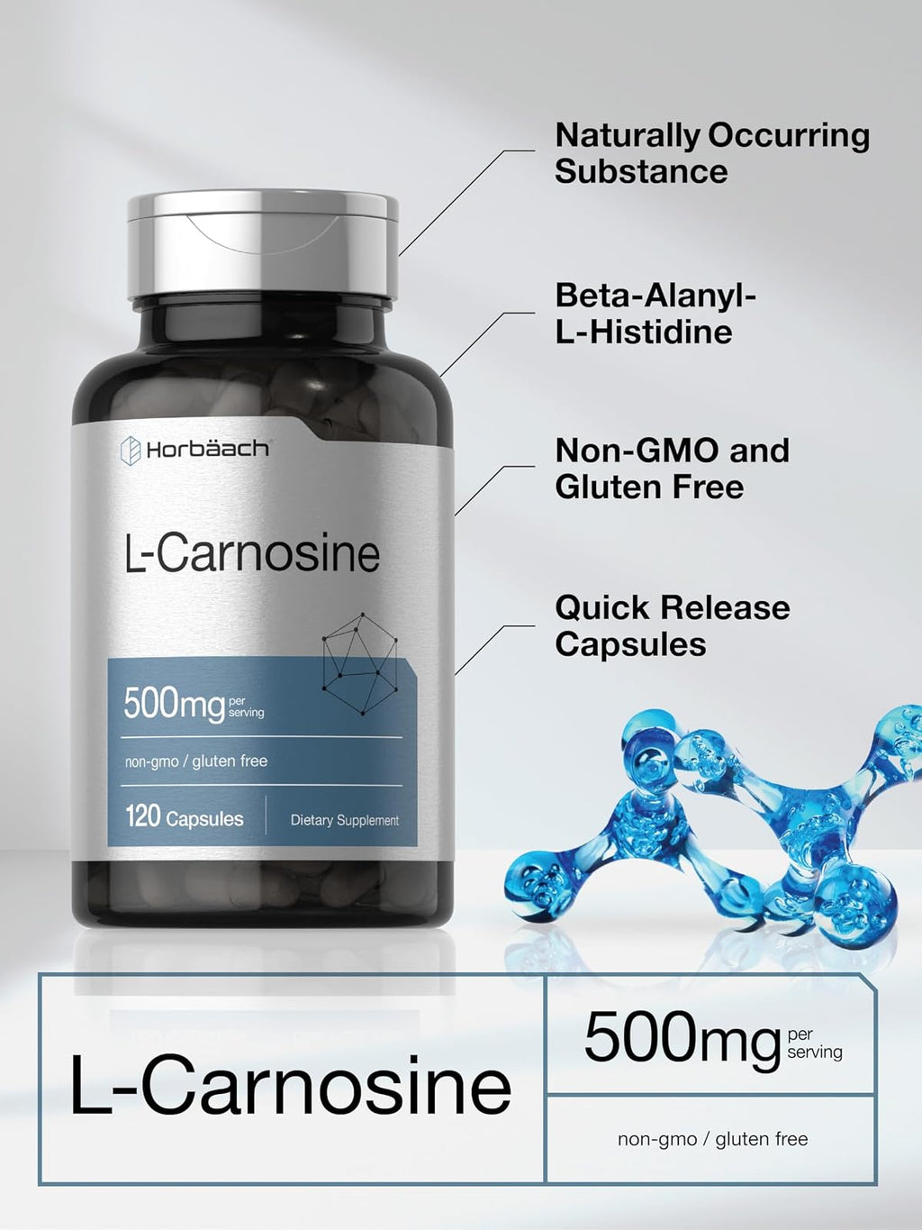 Supports healthy aging with L-Carnosine