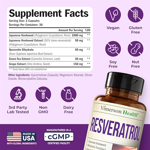 Supports healthy aging with resveratrol