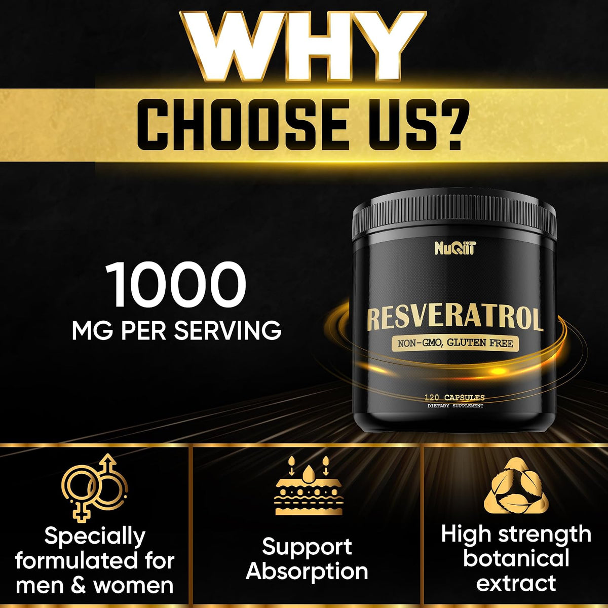 Supports healthy aging with resveratrol