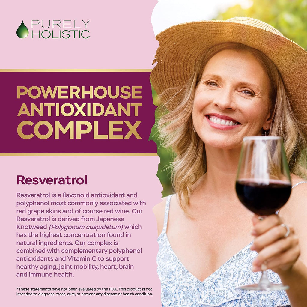 Supports healthy aging with resveratrol