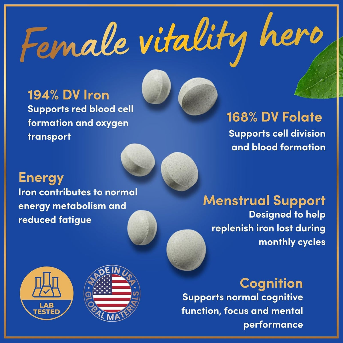 supports healthy iron levels