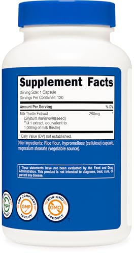 supports healthy liver function milk thistle