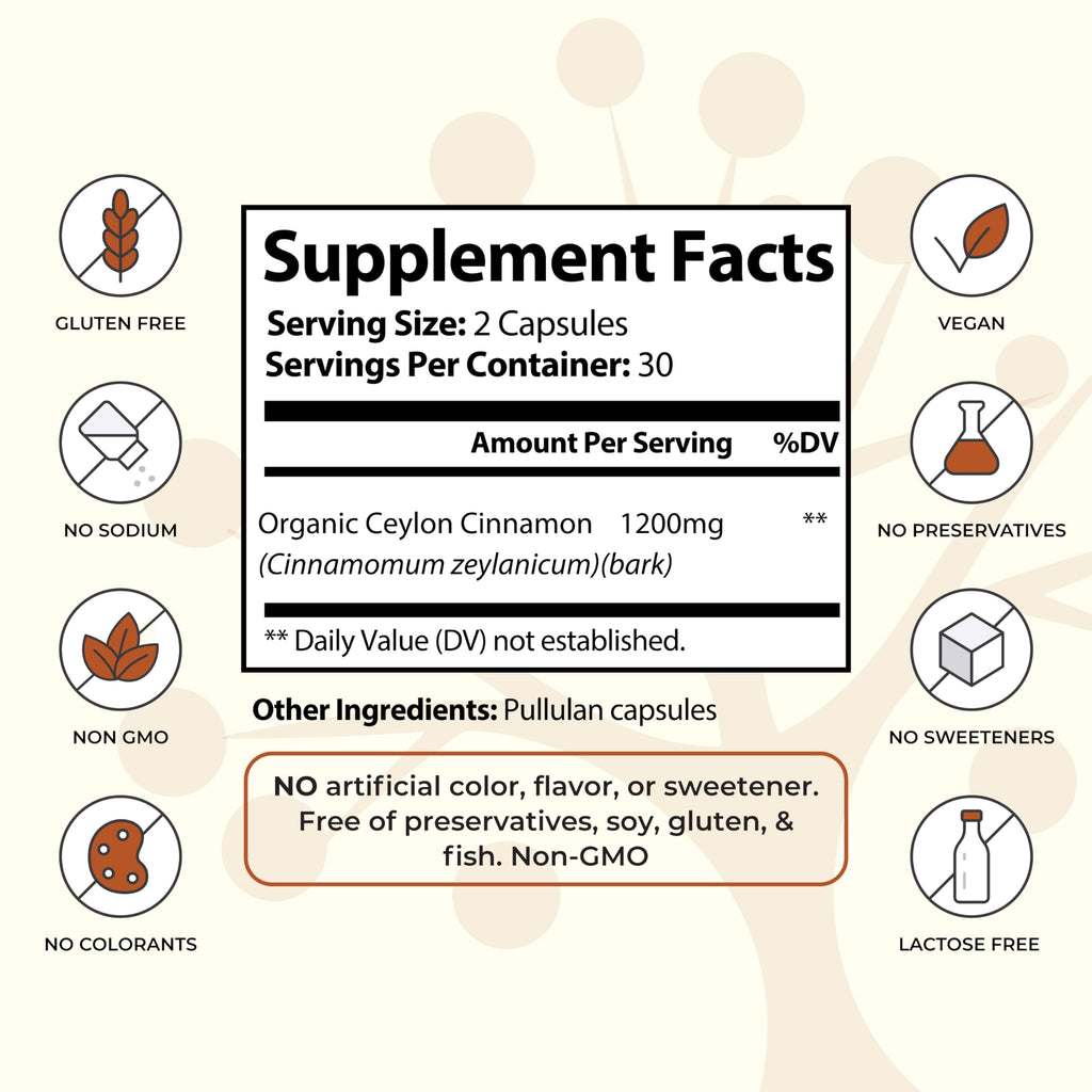 supports healthy metabolism cinnamon