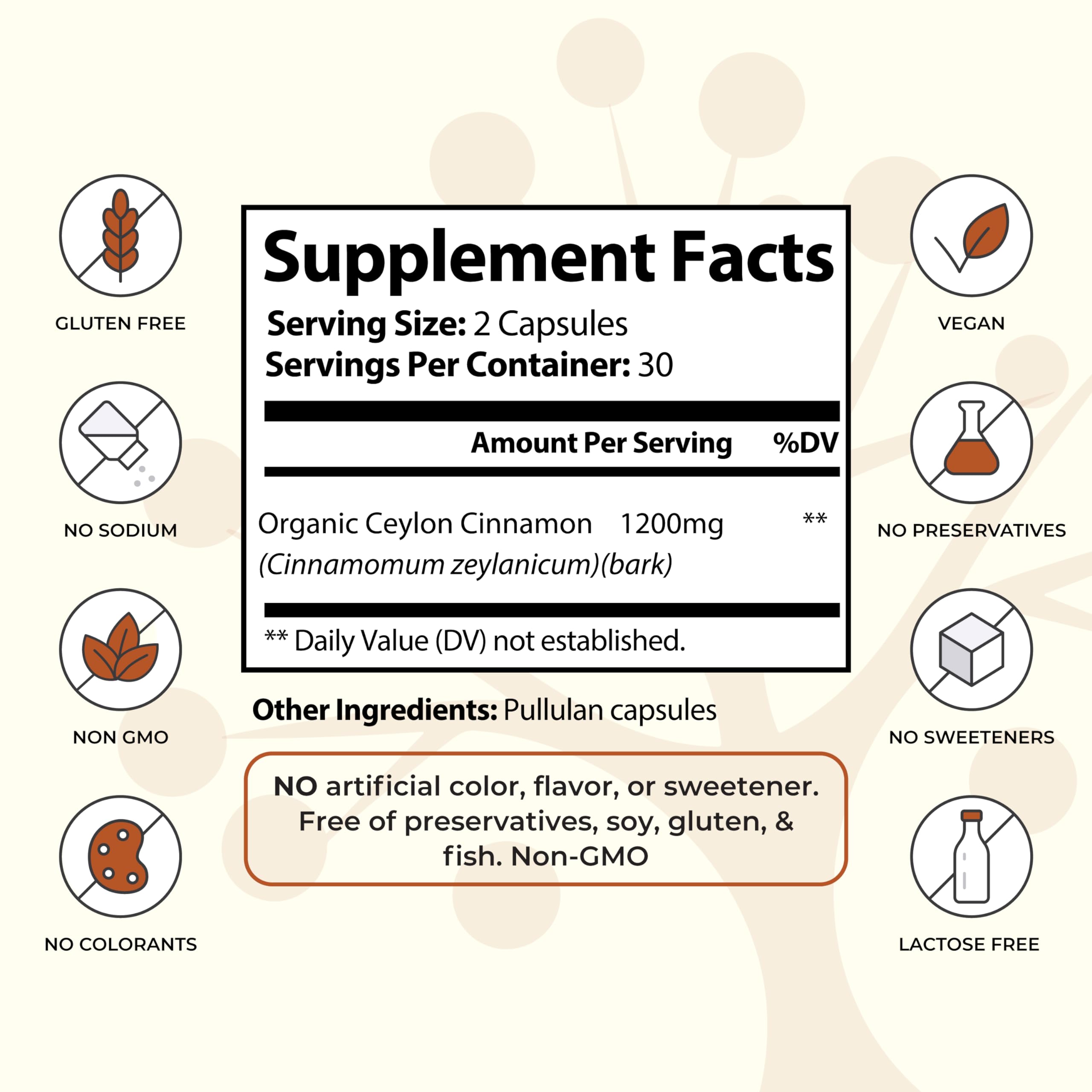 supports healthy metabolism cinnamon