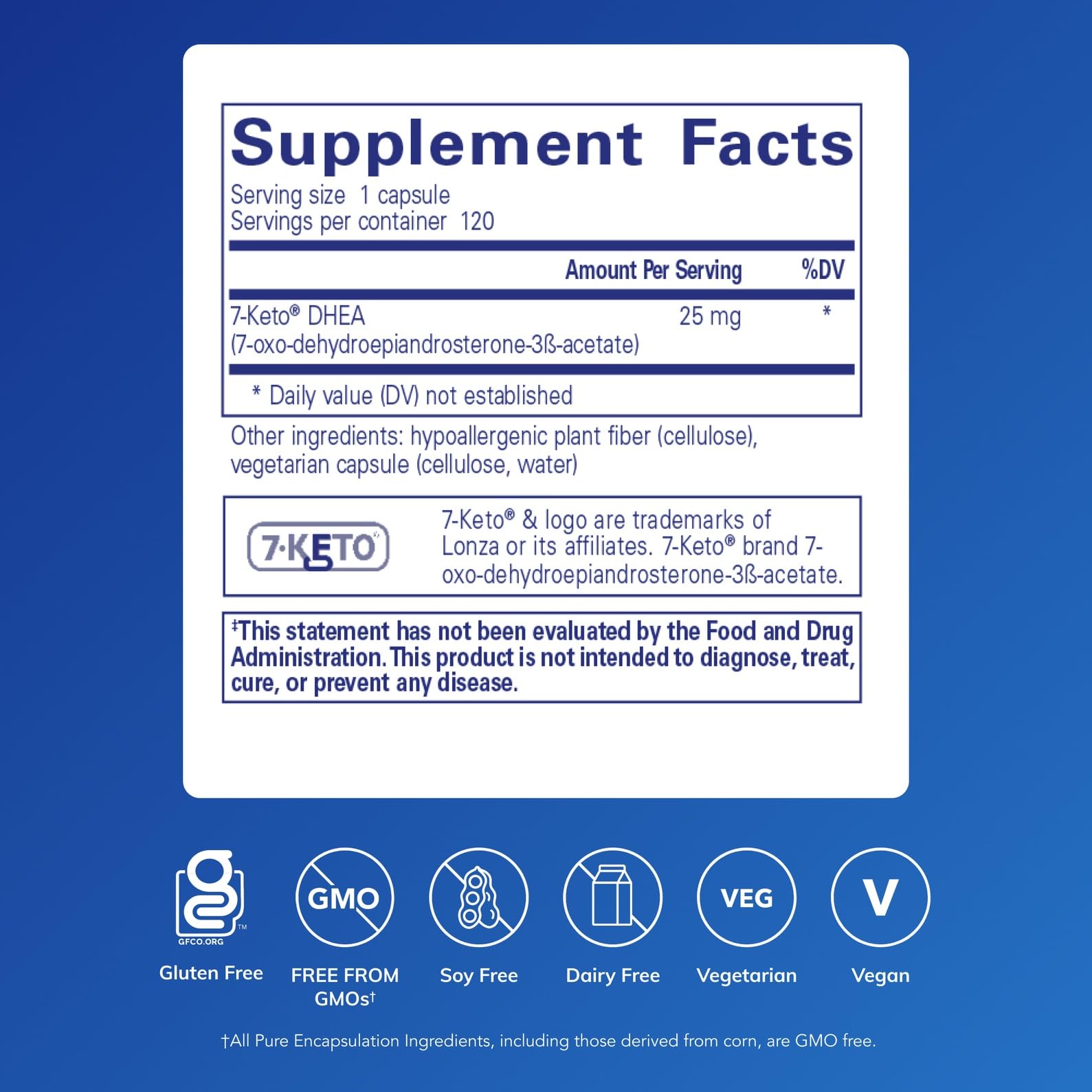 Supports healthy metabolism with 7-Keto DHEA