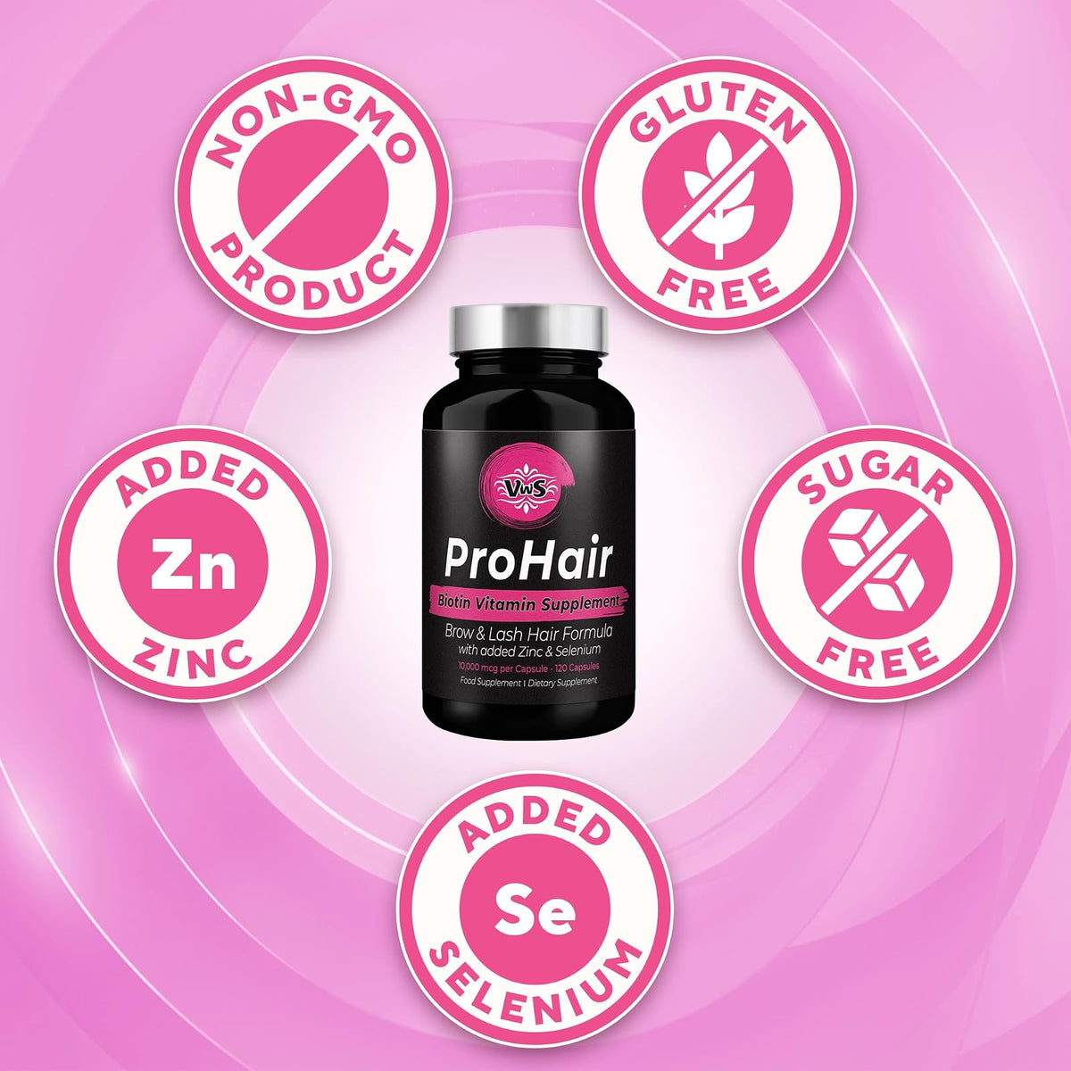 Supports healthy skin with biotin