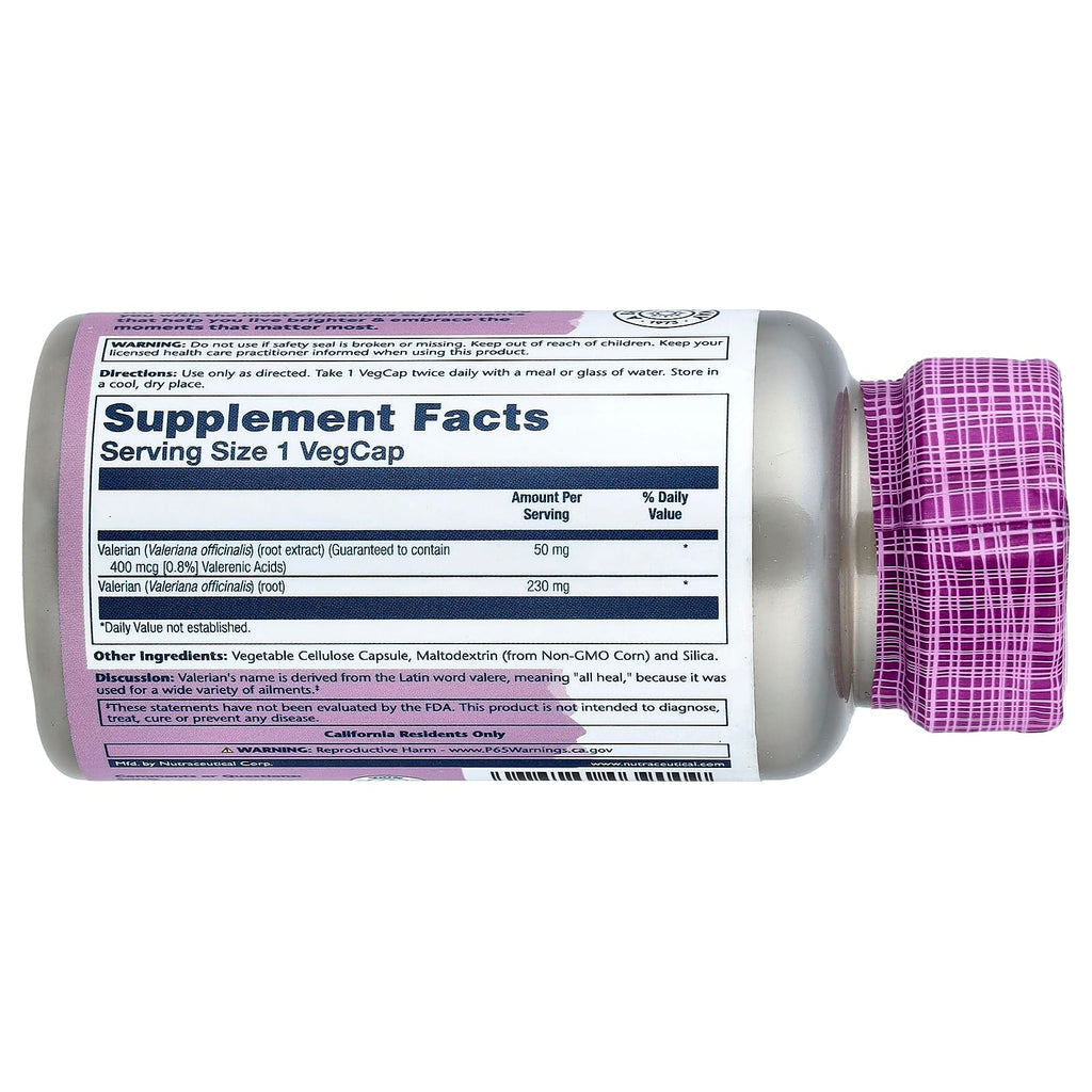 supports healthy sleep cycle valerian