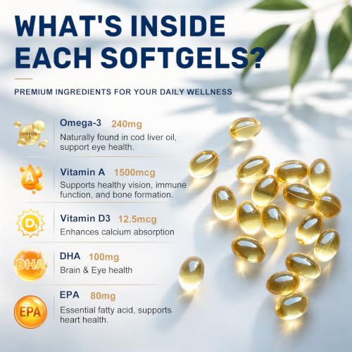 Supports heart health with fish oil