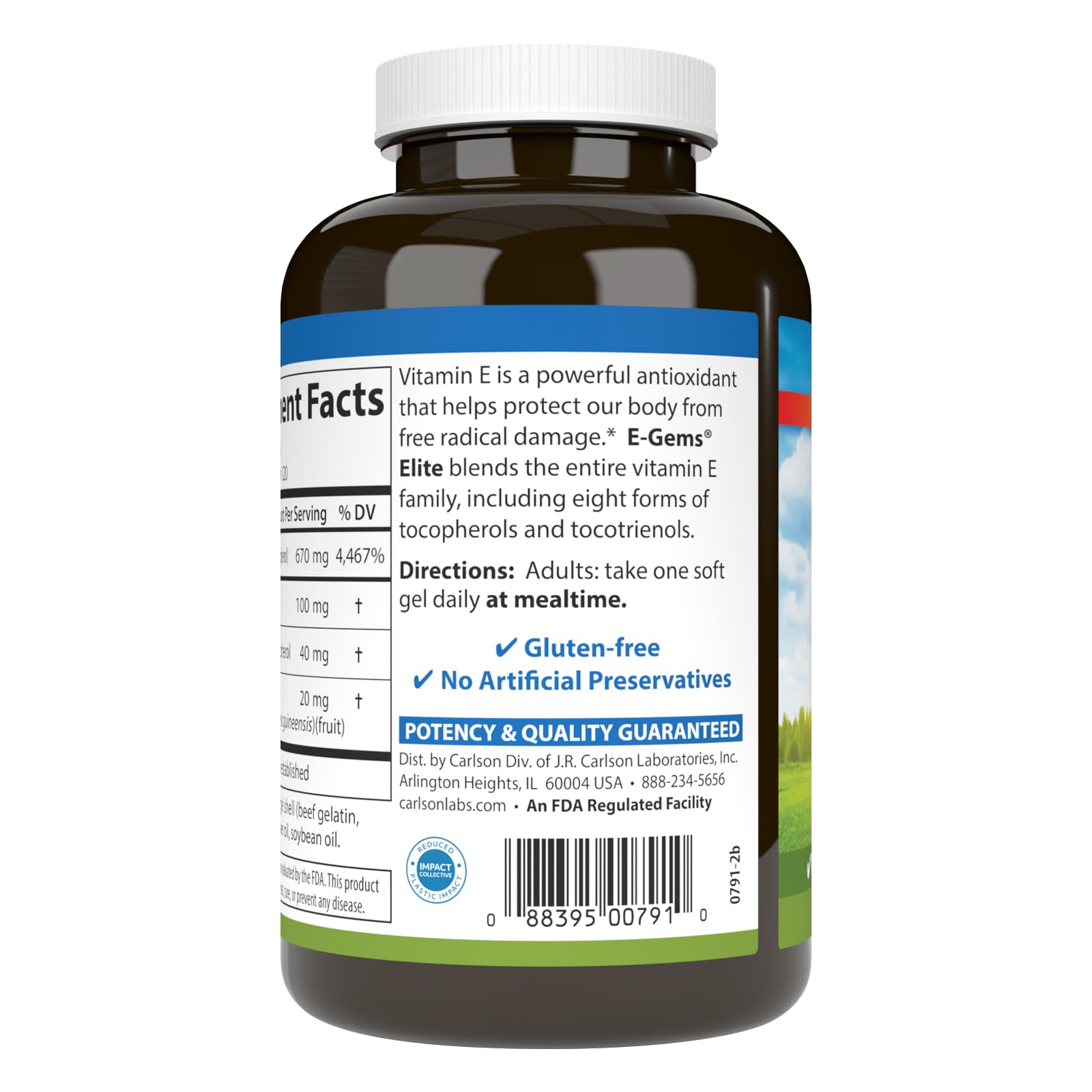 supports heart health with vitamin E