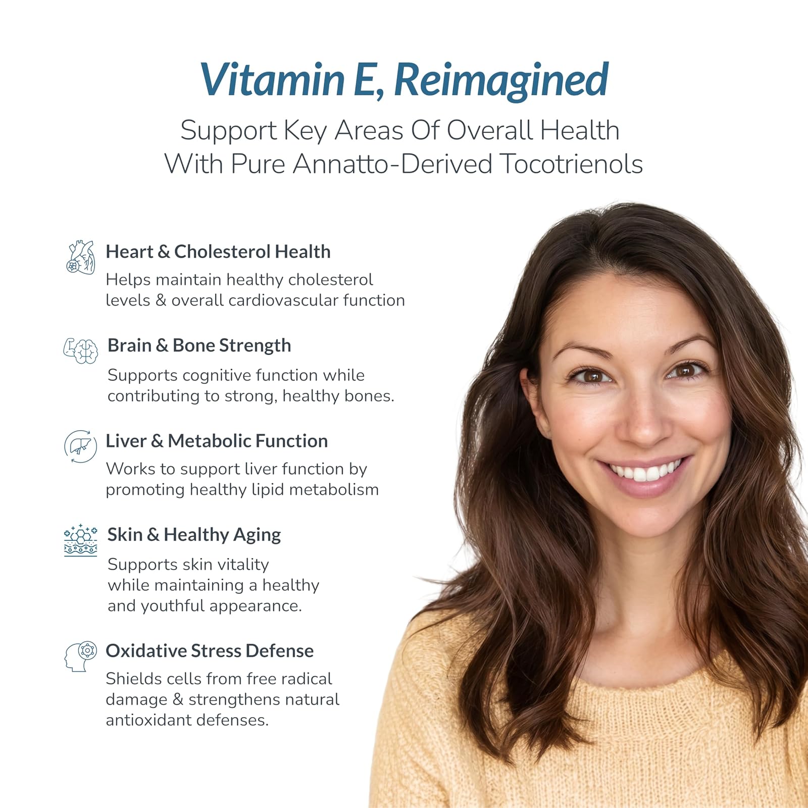 Supports heart health with vitamin E