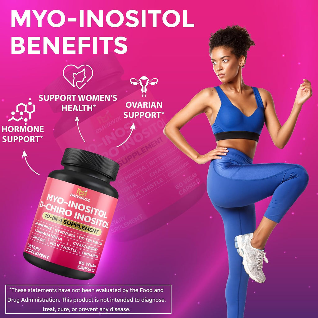 Supports hormonal balance with inositol