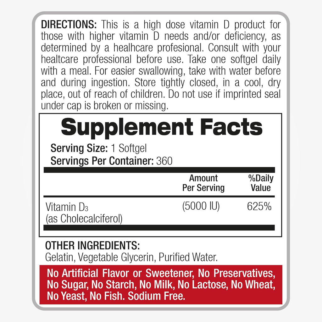Supports immune health Vitamin D3