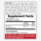 Supports immune health Vitamin D3