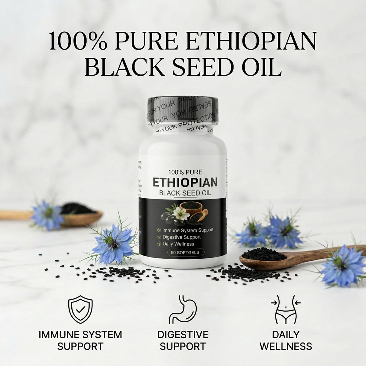 Supports immune health with black seed