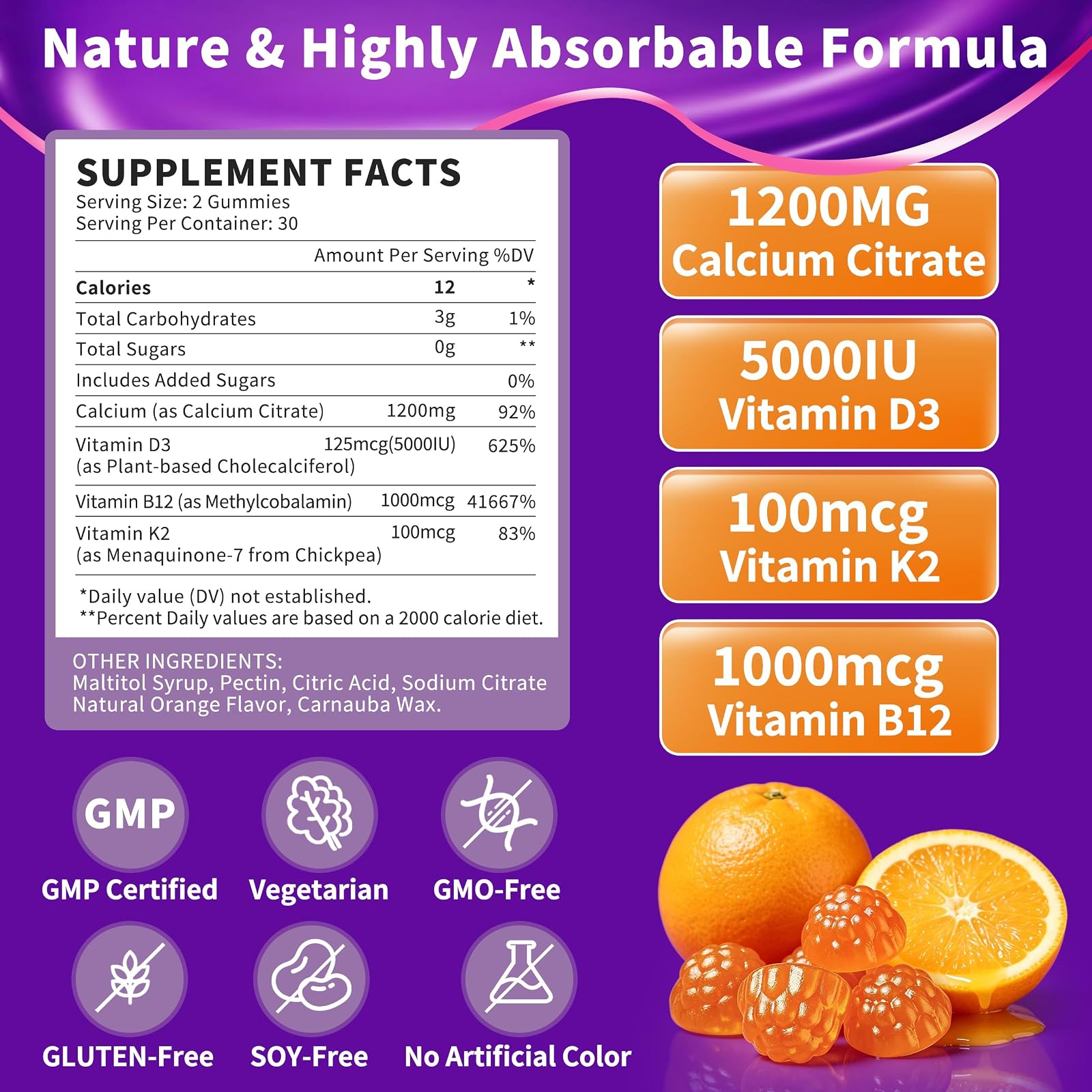 Supports immune health with calcium