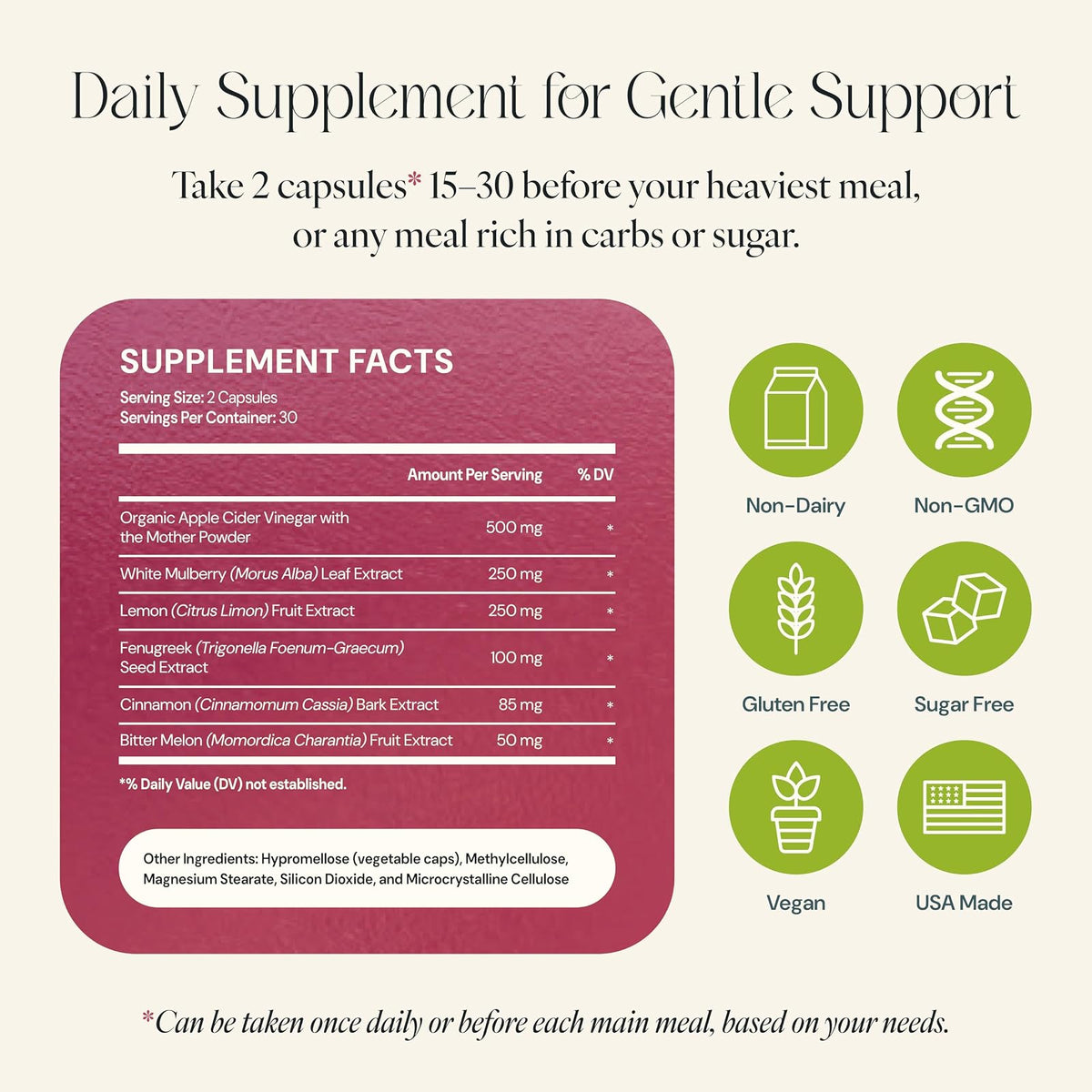 Supports immune health with natural ingredients