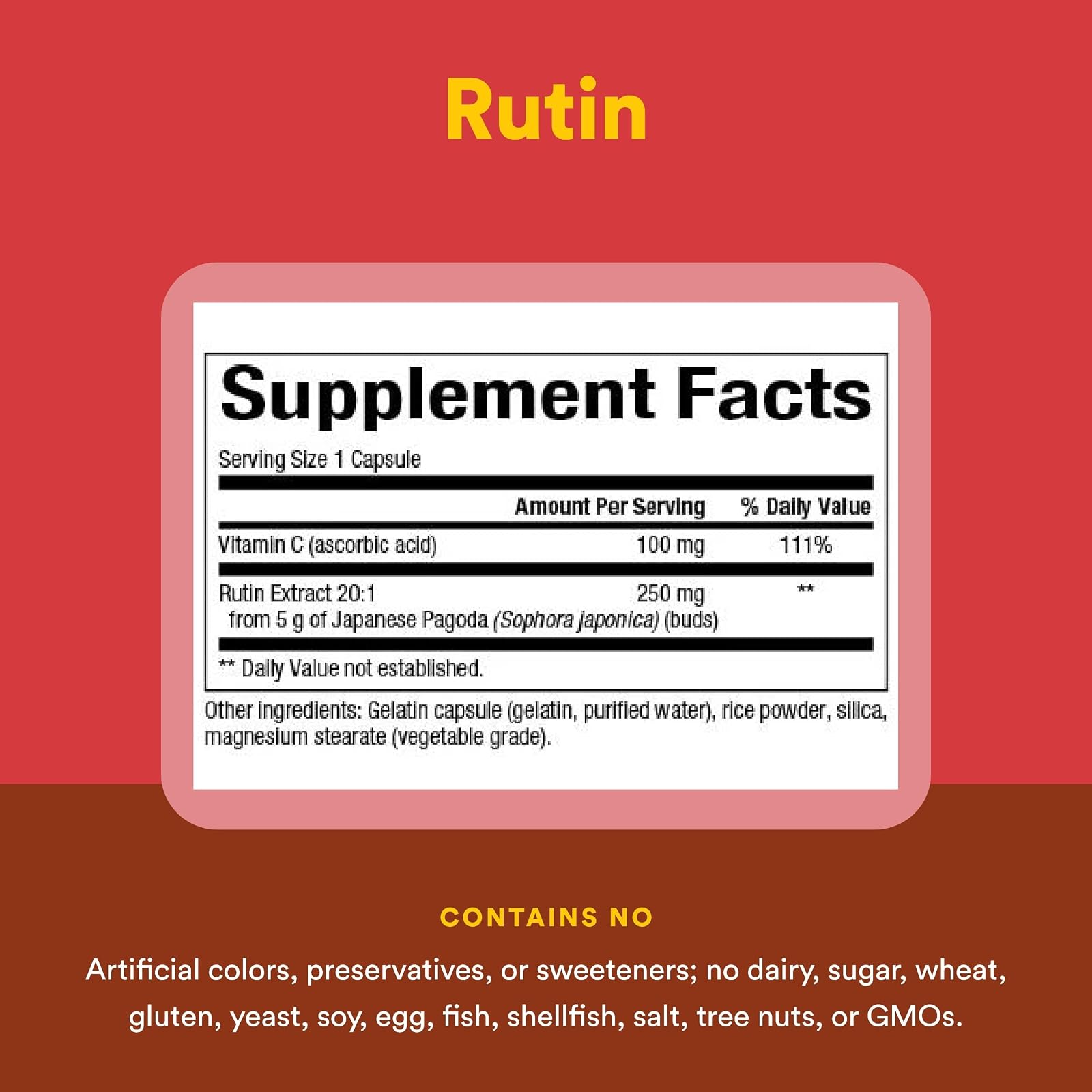 Supports immune health with Rutin