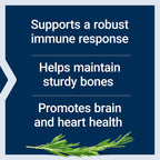 Supports immune health with vitamin D
