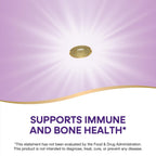 Supports immune health with Vitamin D