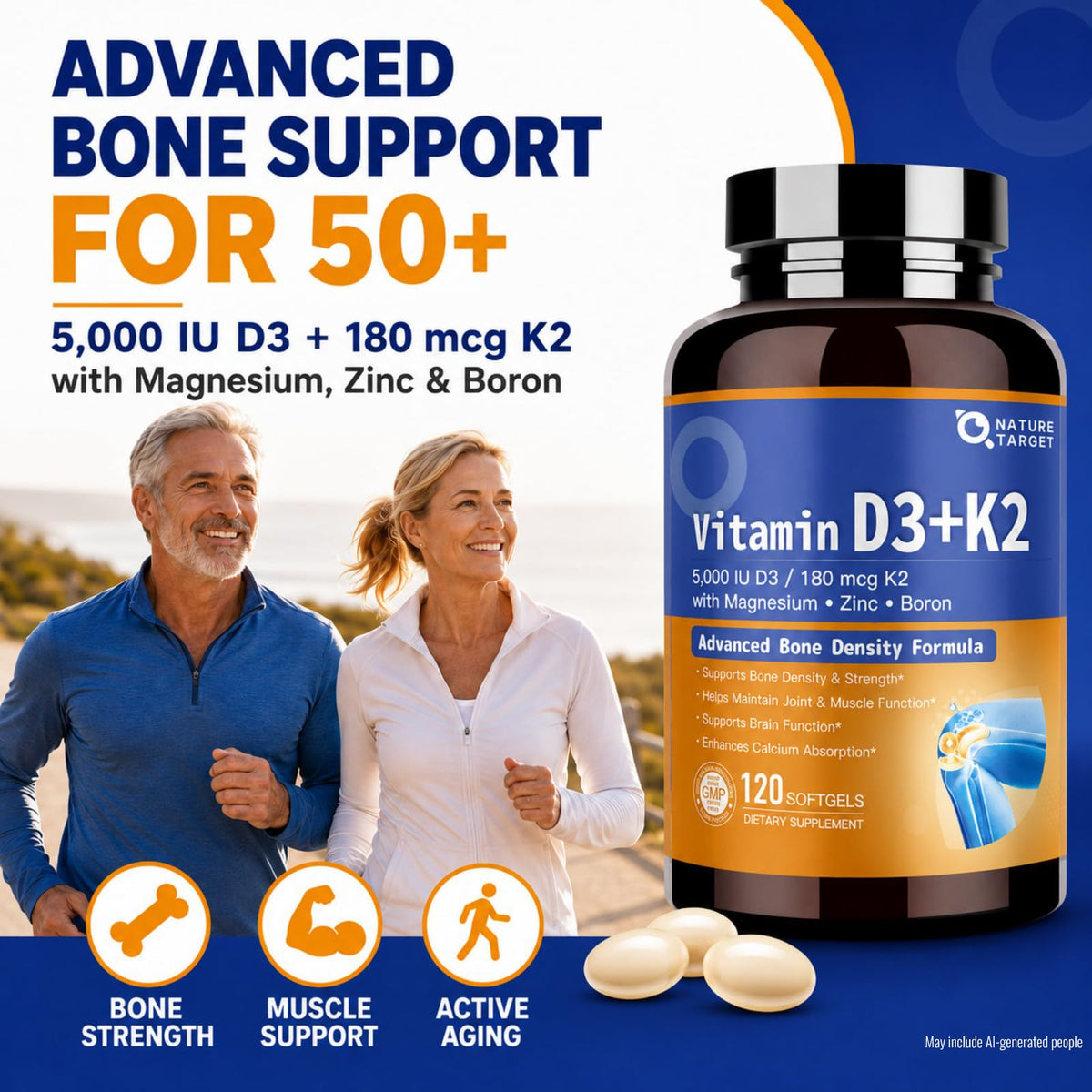 Supports immune health with Vitamin D