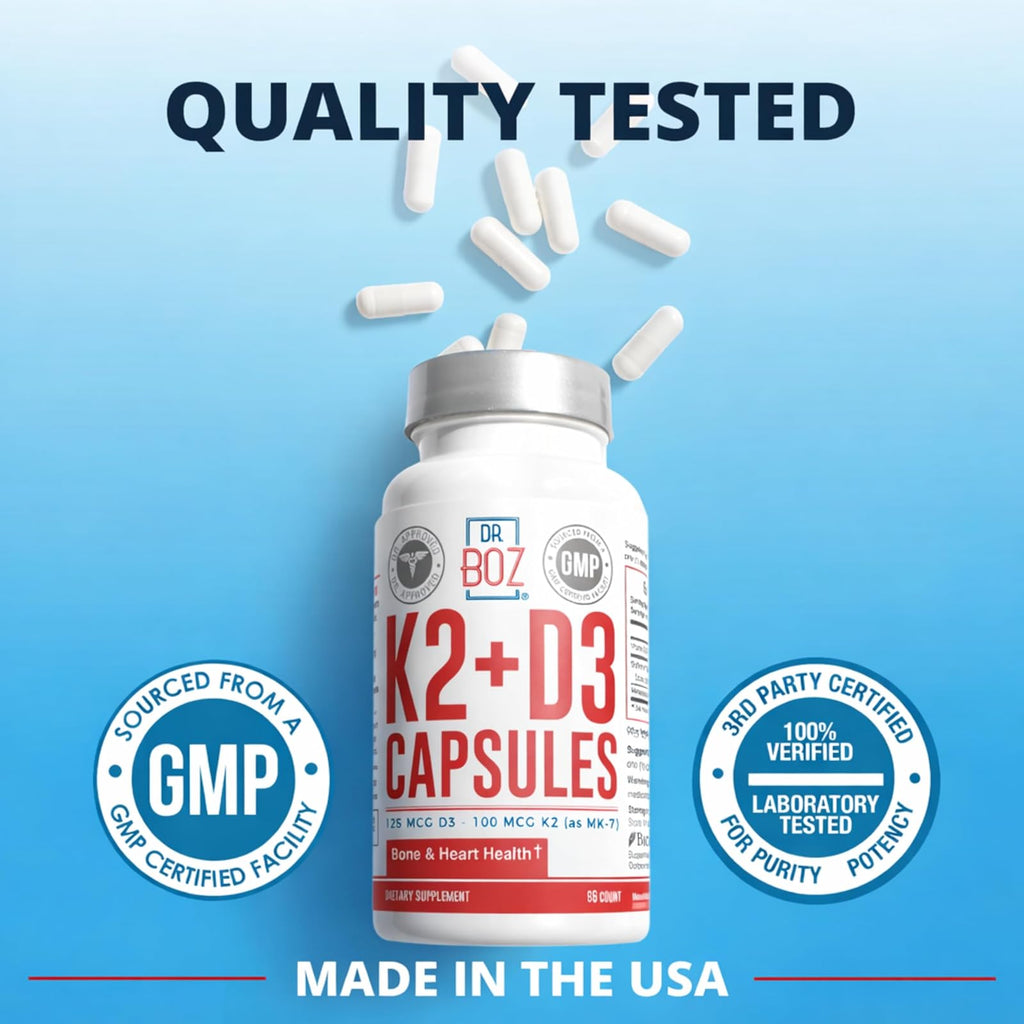 Supports immune system with K2 D3