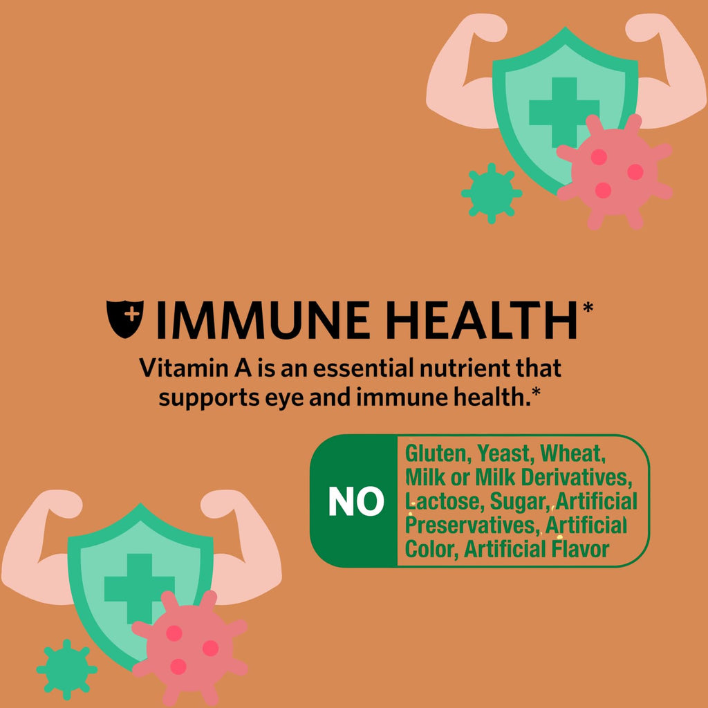 Supports immune system with Vitamin A