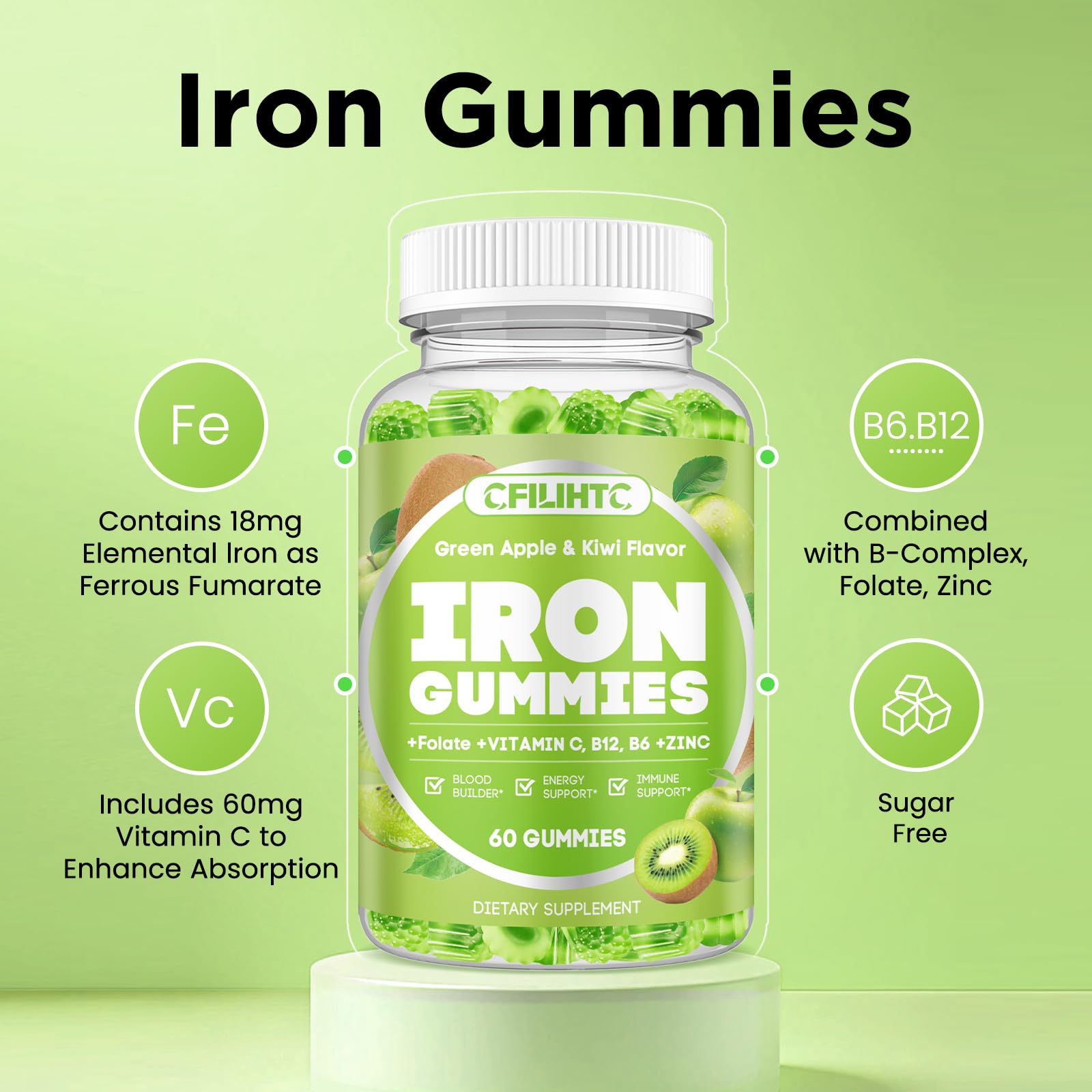 supports iron deficiency treatment