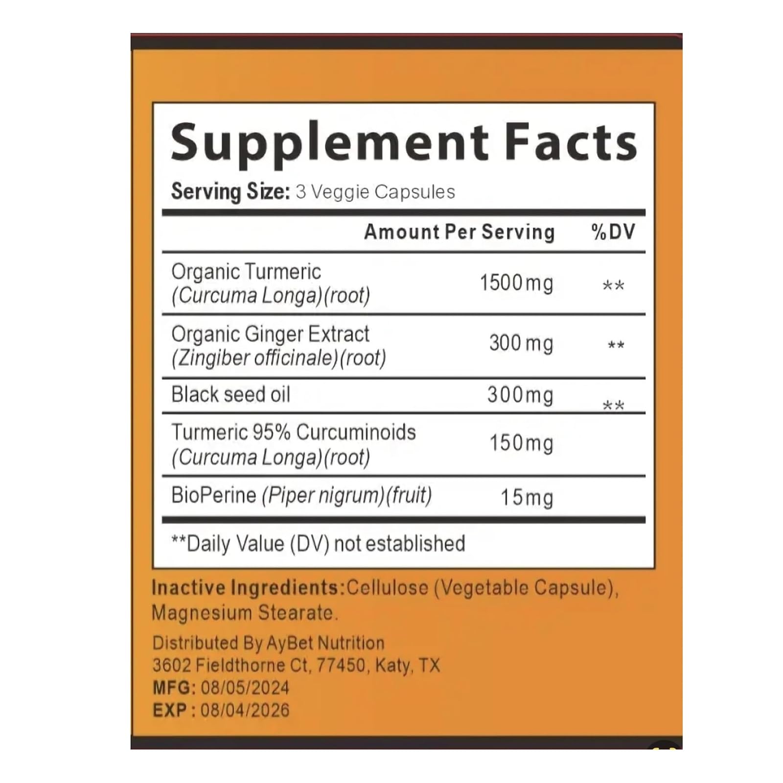 Supports joint health with black seed oil