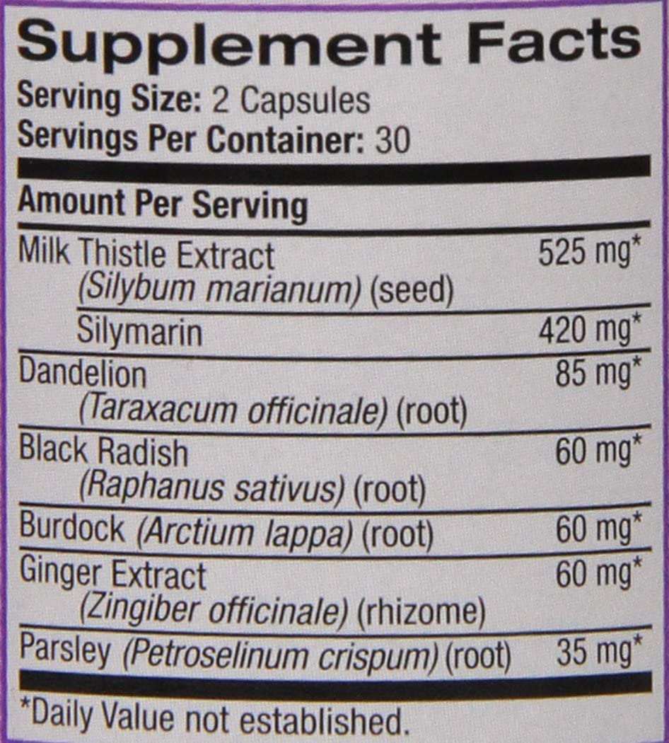 supports liver function with milk thistle