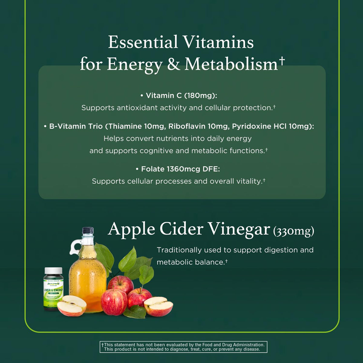 Supports liver health with B-Complex
