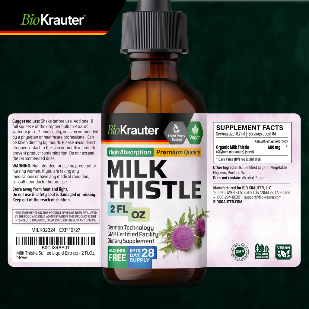 supports liver health with milk thistle