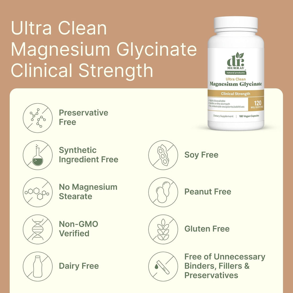 Supports muscle function with Magnesium Glycinate