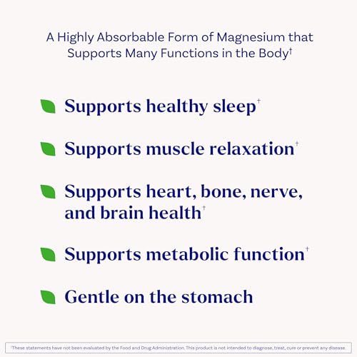 Supports muscle relaxation with magnesium