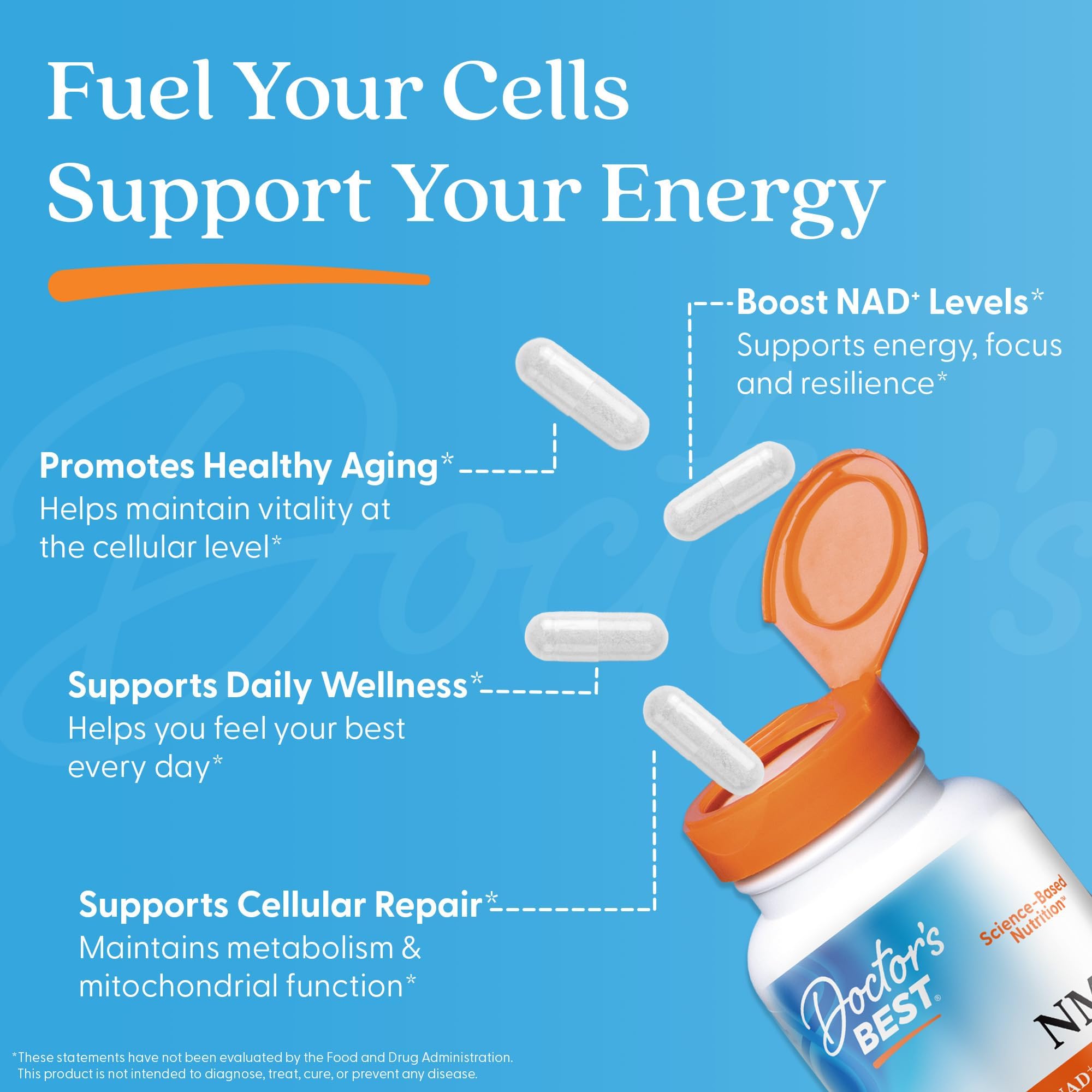 Supports NAD+ production naturally