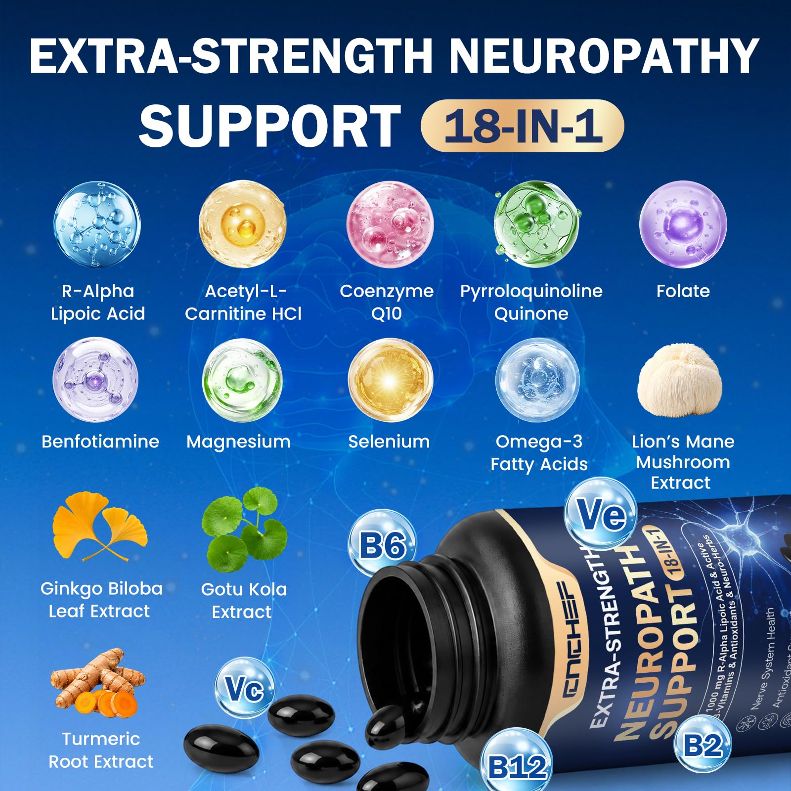 Supports nerve health and function