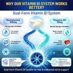 Supports nerve health with Benfotiamine