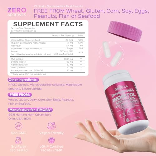 Supports ovarian health with inositol