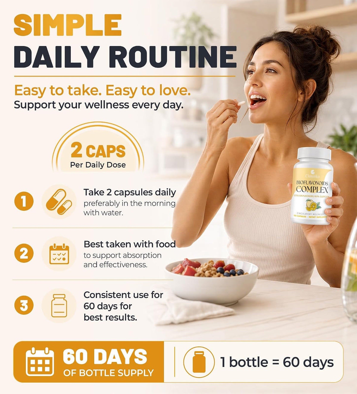 Supports overall wellness with bioflavonoids