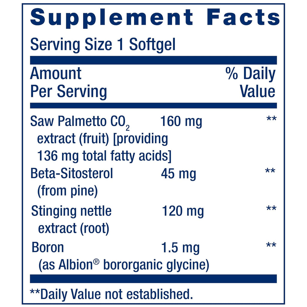 supports prostate health saw palmetto