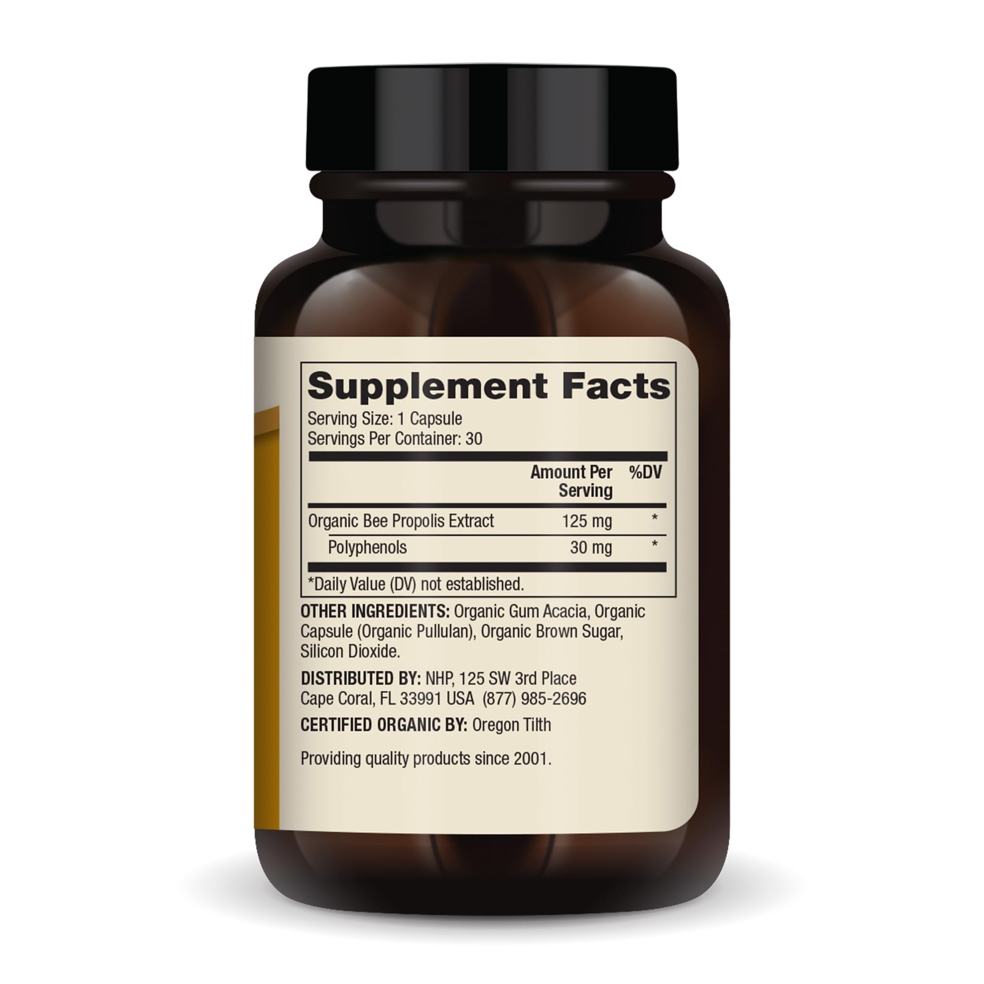 supports respiratory health with bee propolis