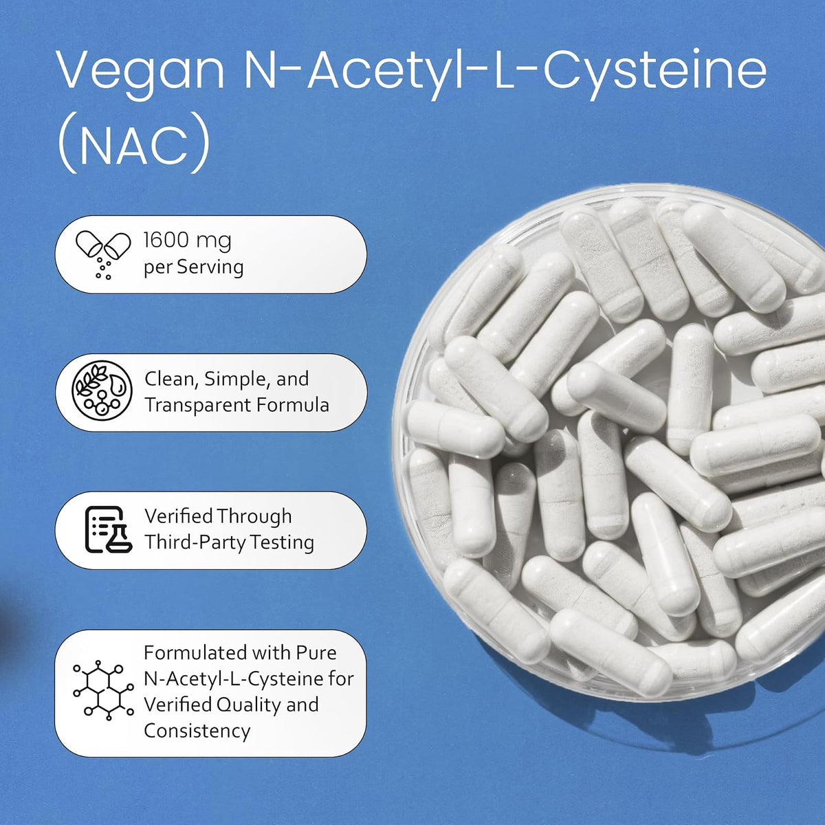 Supports respiratory health with NAC