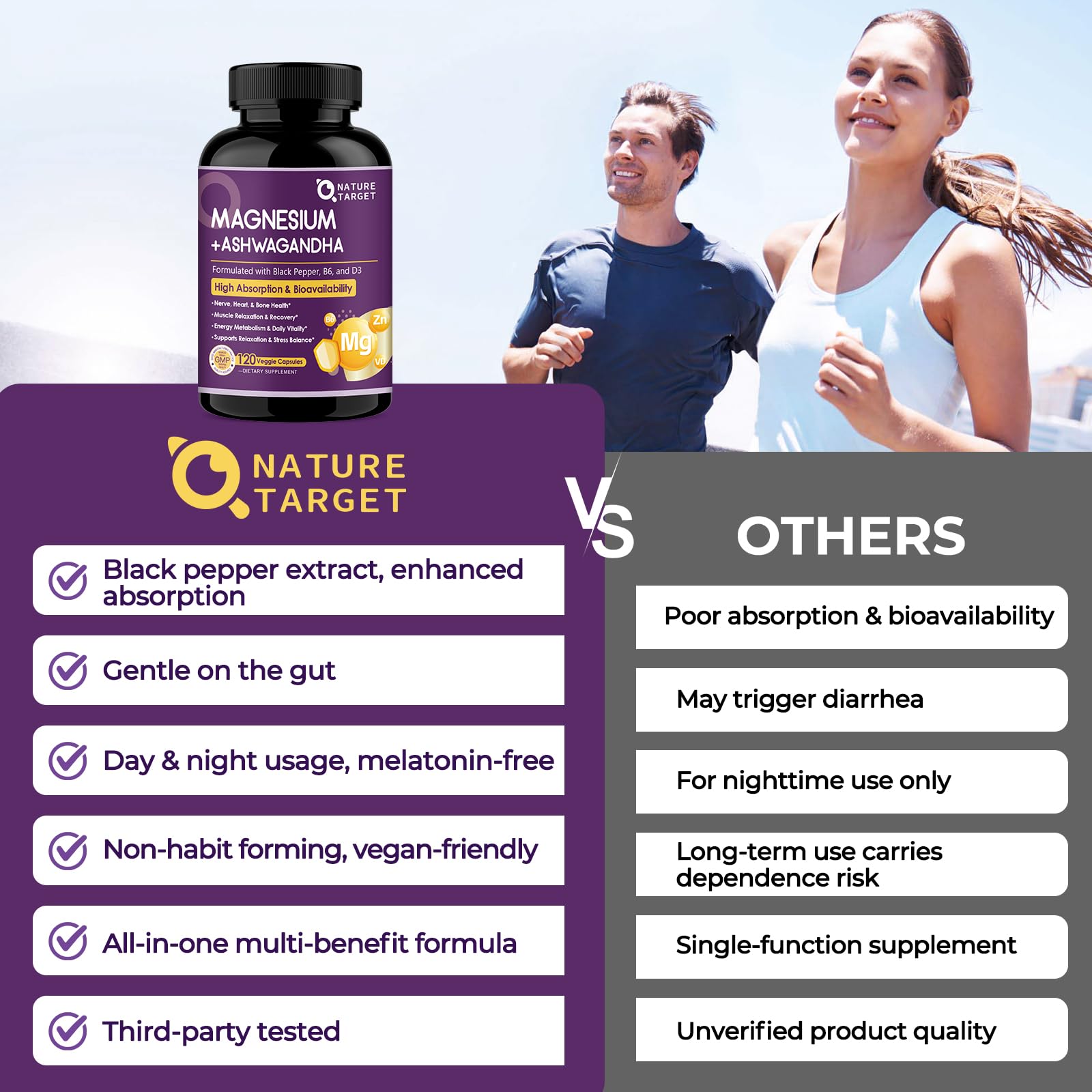 Supports restful sleep with magnesium