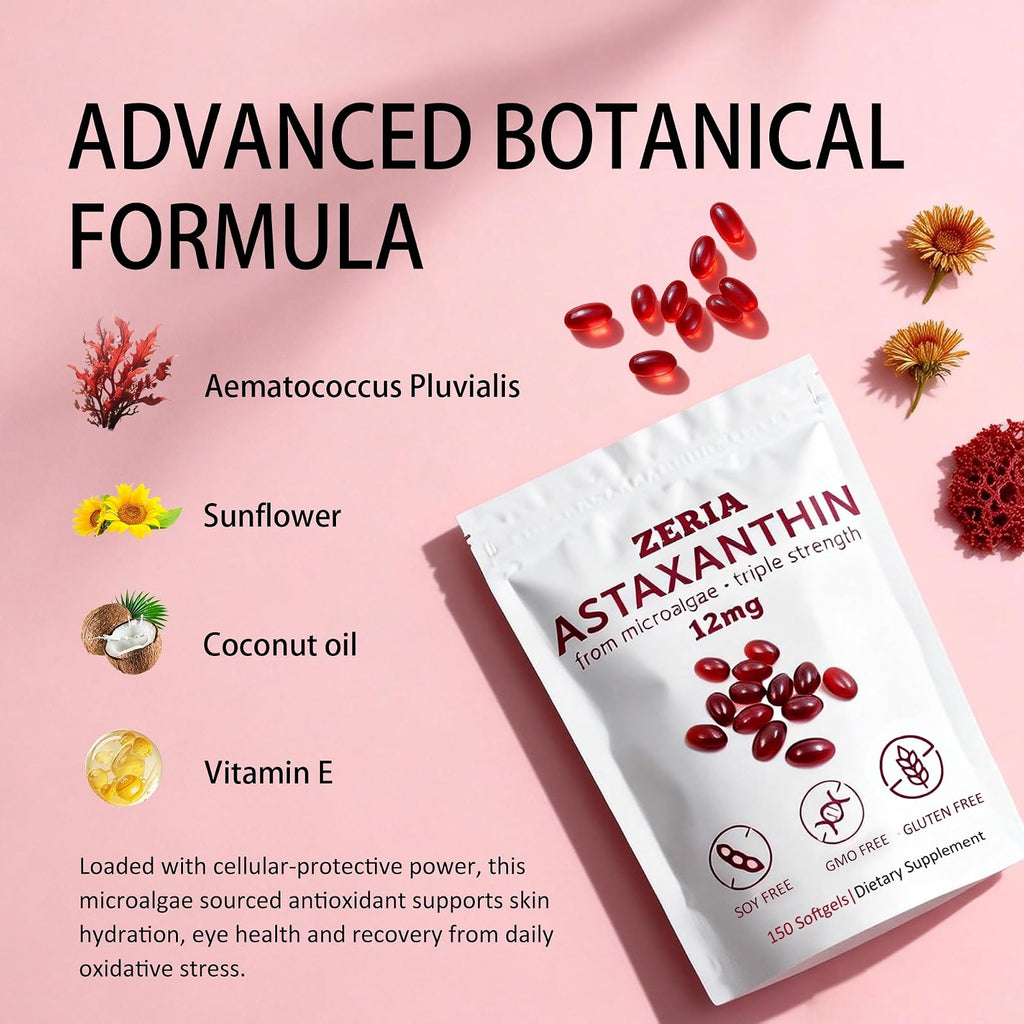supports skin health with astaxanthin