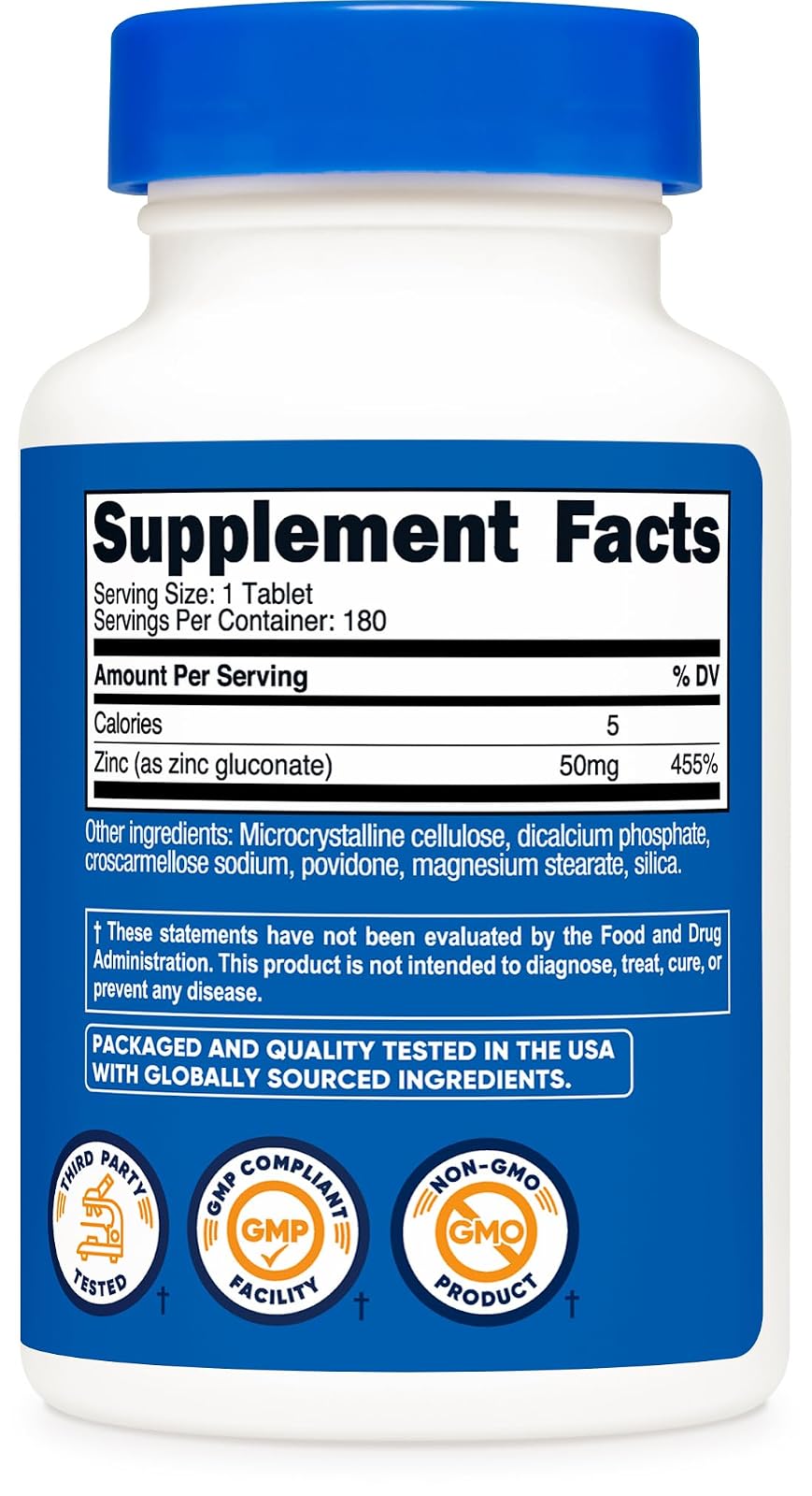 Supports skin health with zinc gluconate
