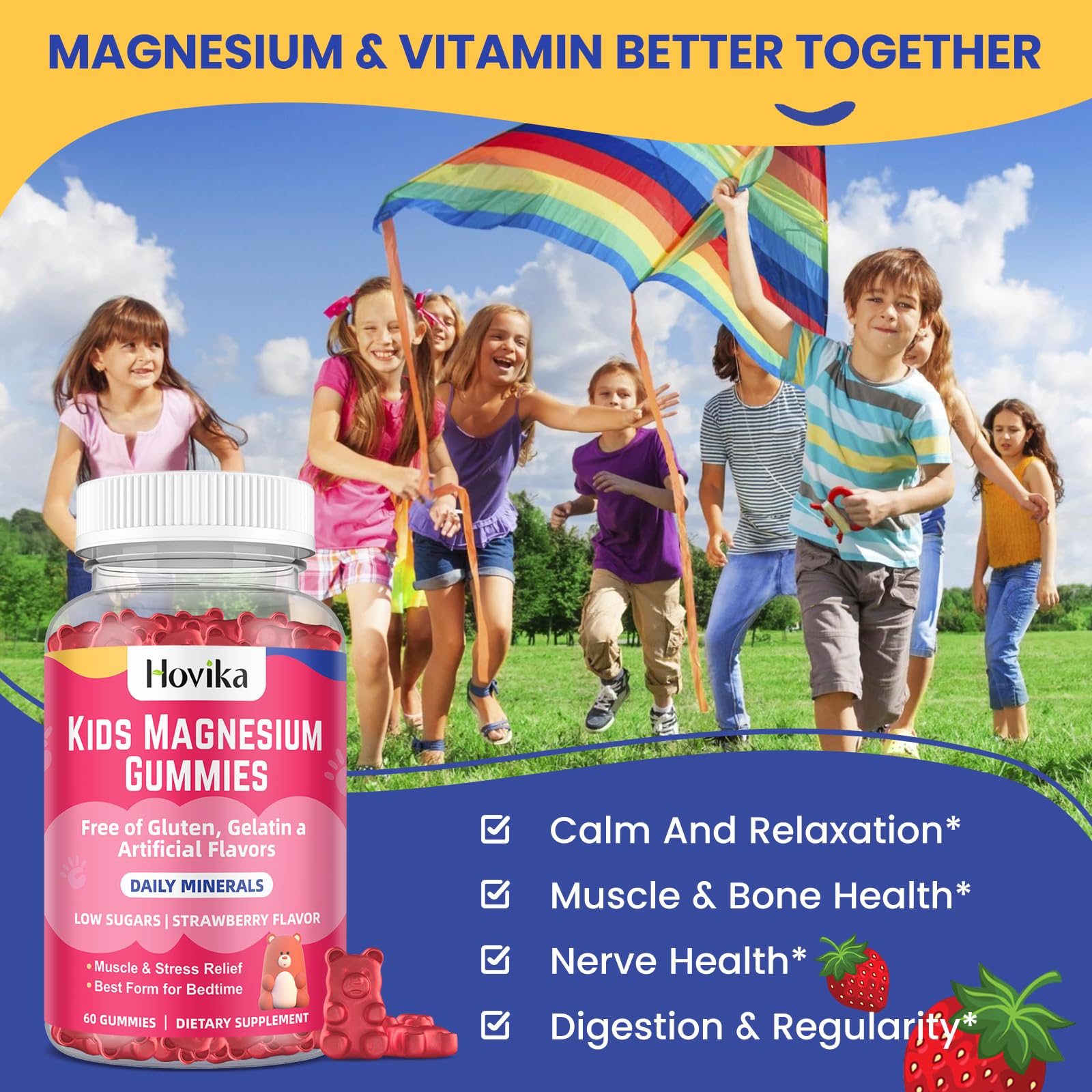 Supports strong bones and muscles