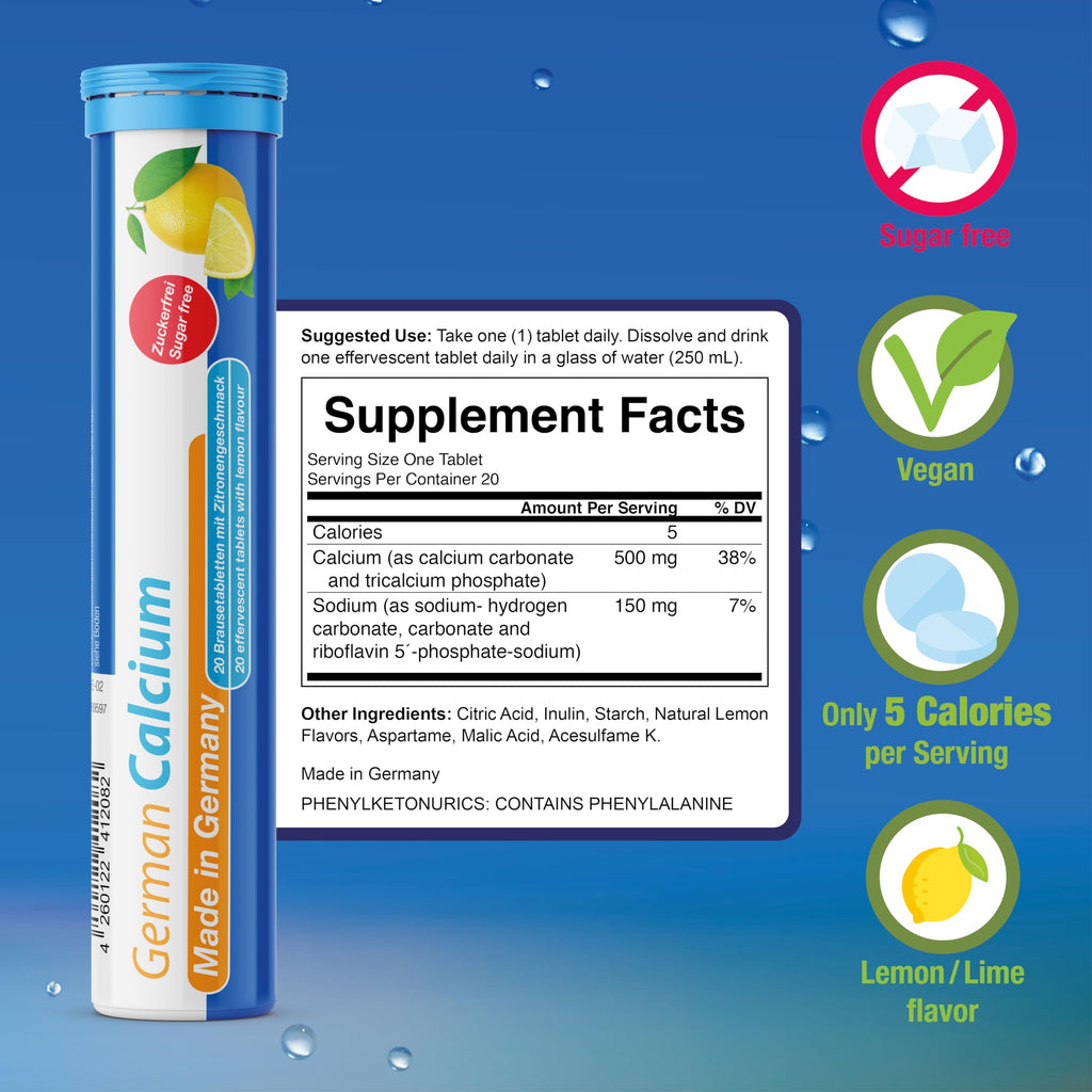 supports strong bones with calcium