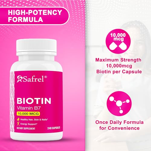 Supports strong nails with Safrel biotin