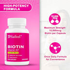 Supports strong nails with Safrel biotin