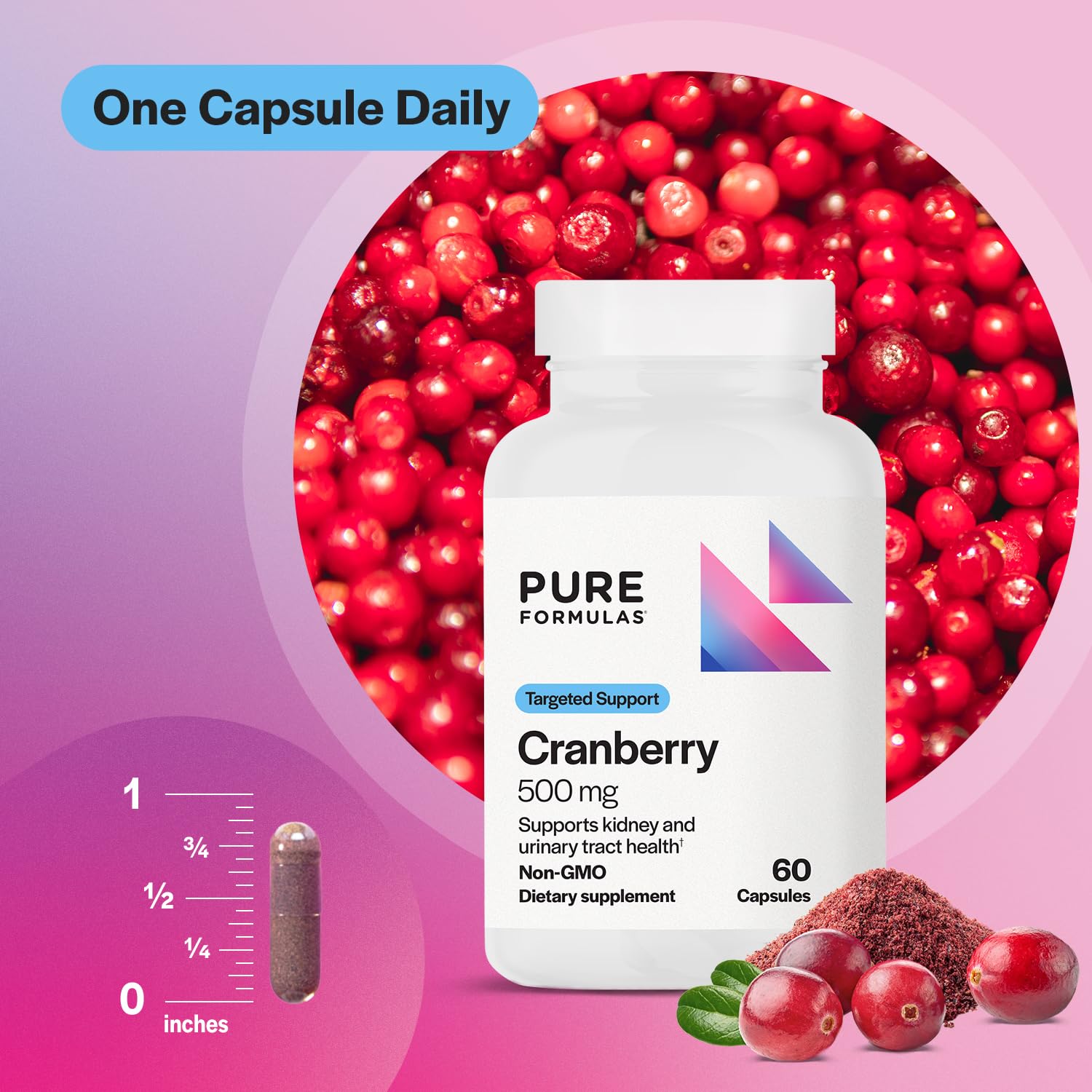 Supports urinary tract with cranberry